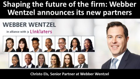 Shaping the future of the firm: Webber Wentzel announces its new ...